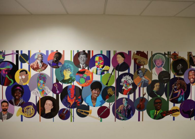 High school Music Department unveils student-designed mural - Niskayuna ...