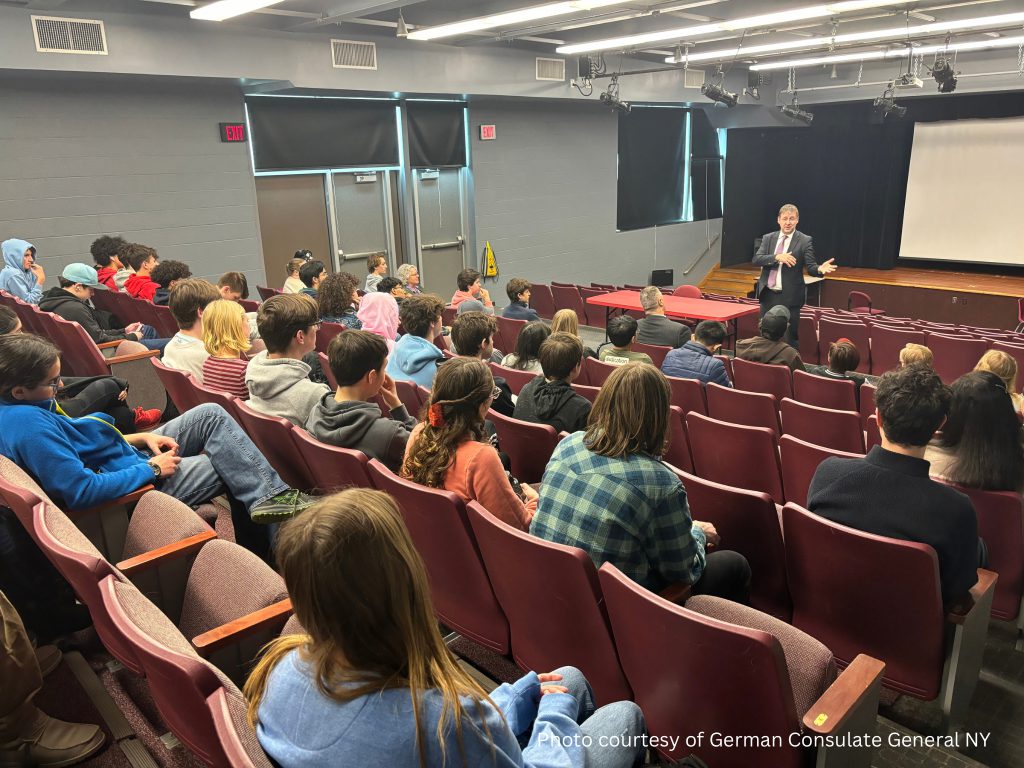 German Consul General David Gill visits NHS - Niskayuna Central School ...