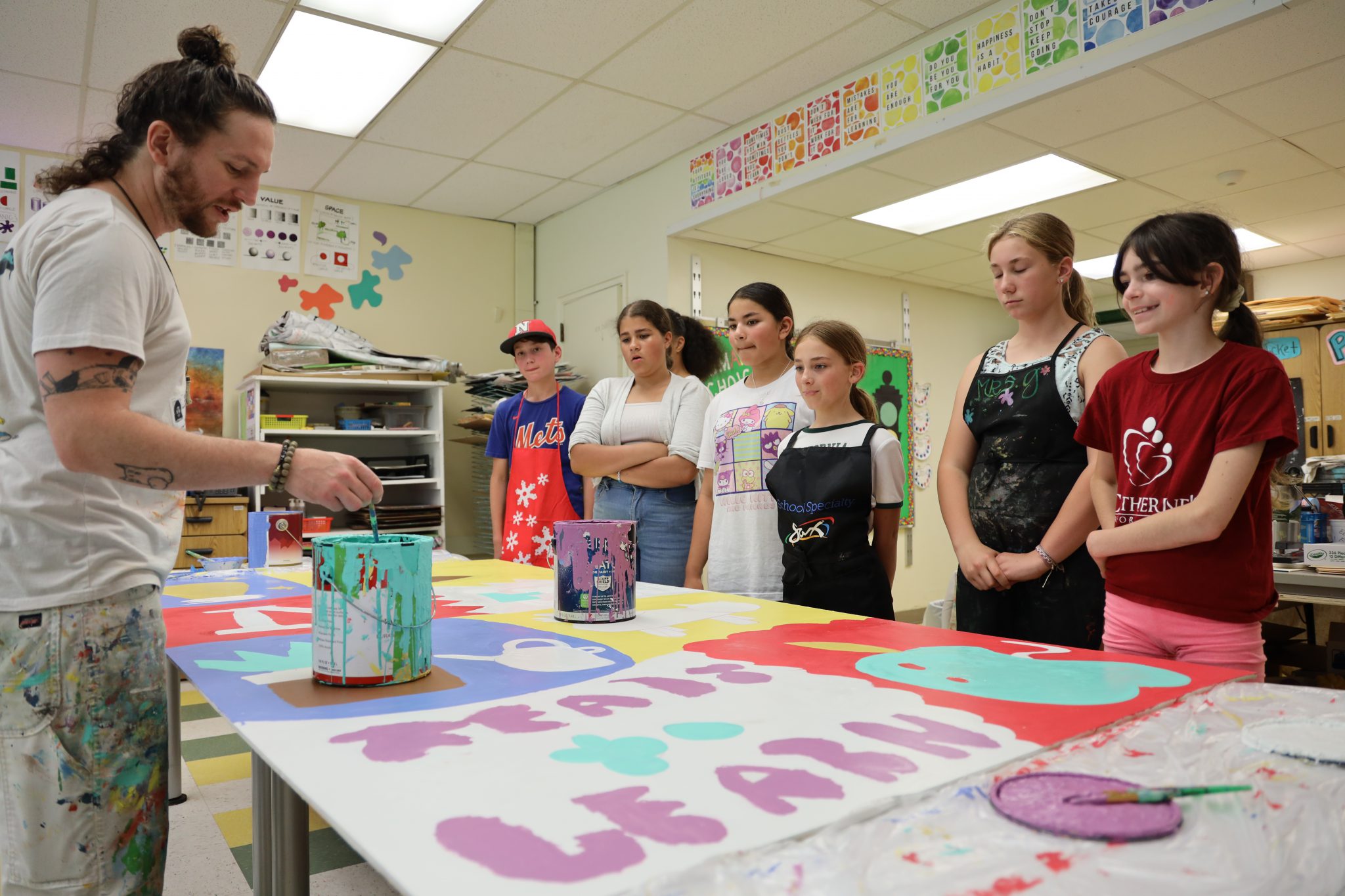 Grade 5 students create collaborative mural - Niskayuna Central School ...