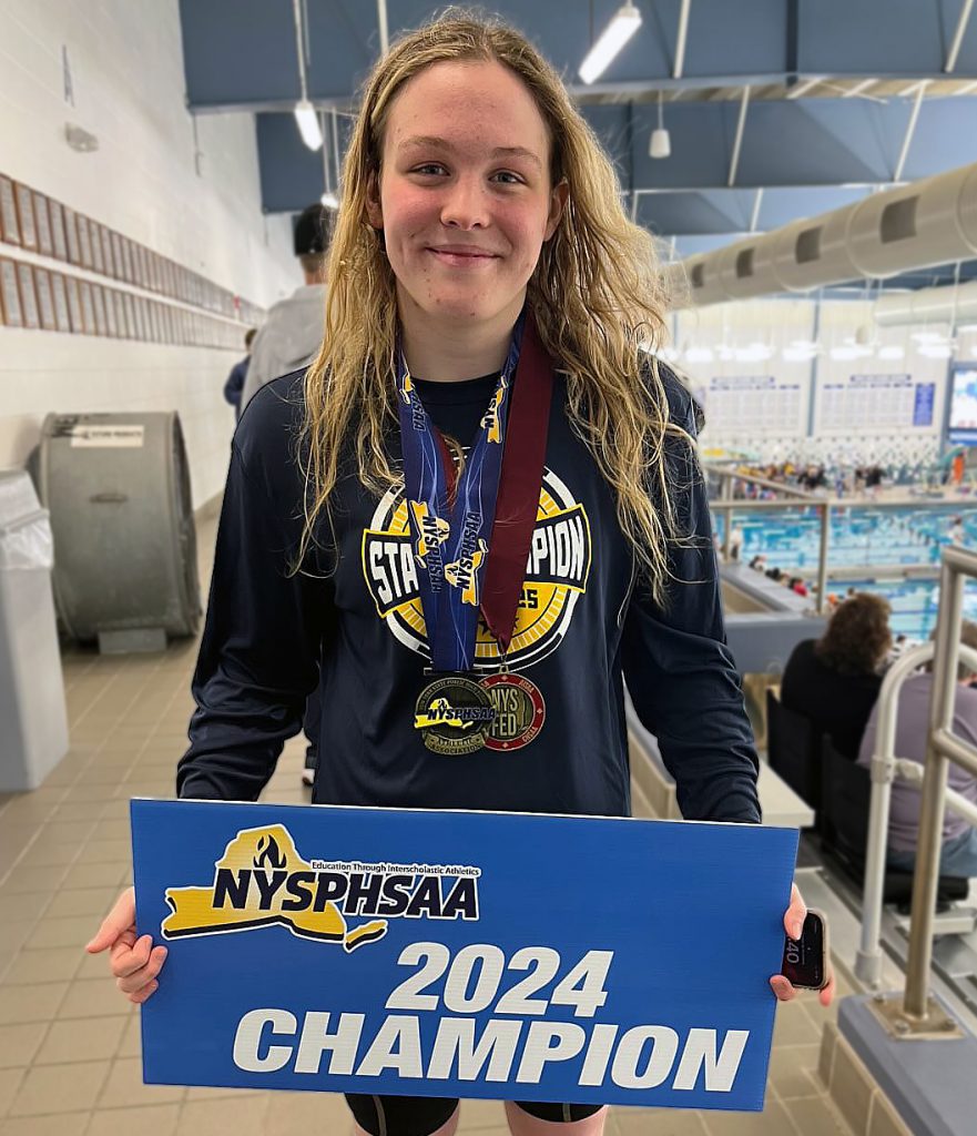 NHS swimmer Fayth Goodspeed wins state title - Niskayuna Central School ...