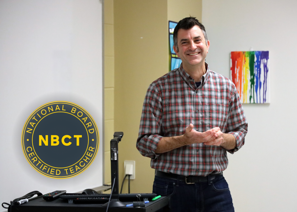 NHS English teacher Tom Lester earns National Board Certification ...